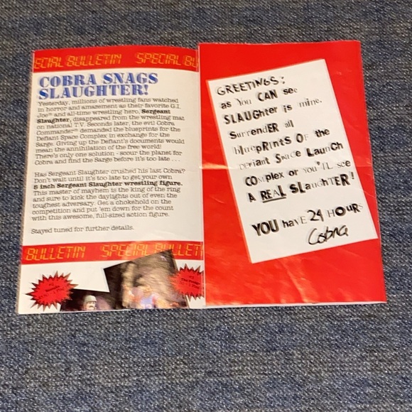 Vintage | Other | Classic 98s Gi Joe Mail In Advertisement Foldout ...